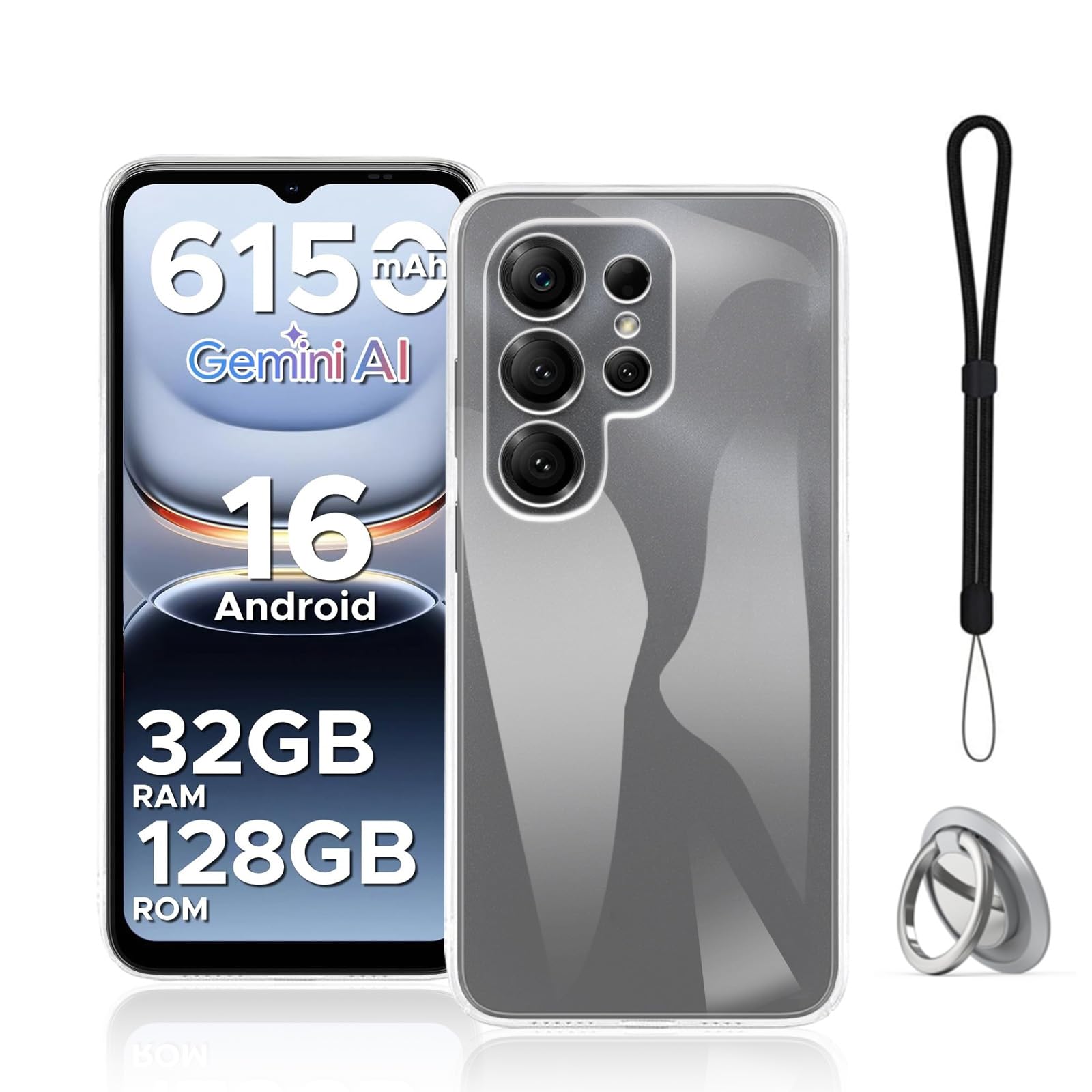 • 【対応機種】For DOOGEESmart Note56X Pro 用 ケース。 ご注文の際は、お持ちの機種をよくご確認をお願いします。 • 【スタンド機能 & 車載ホルダー対応】後ろに付いているフィンガーリングはスタンド機能はもちろん...