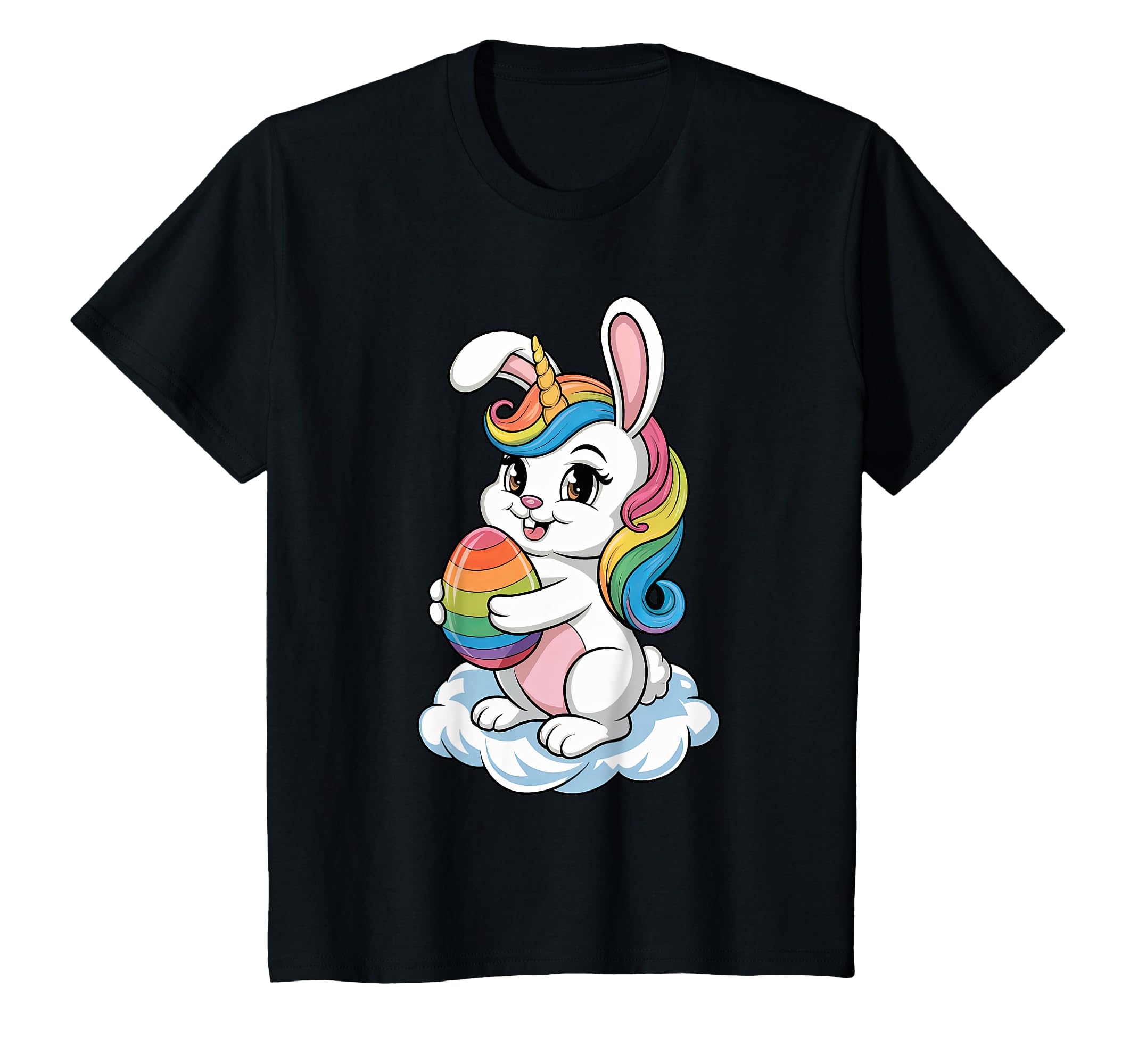 • Magical Bunny Unicorn Rainbow colors Design Ideal for Bunny lovers and unicorns , this design features a playful, rabb...
