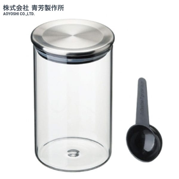 青芳製作所 スタンダードガラスキャニスター　ステンレスリッド　600ml　576867 ステンレス製の蓋とガラスの組み合わせがスタイリッシュなキャニスター。 スッキリとしたシンプルなフォルムで、いつものキッチンに馴染みます。 蓋にはシリコン...