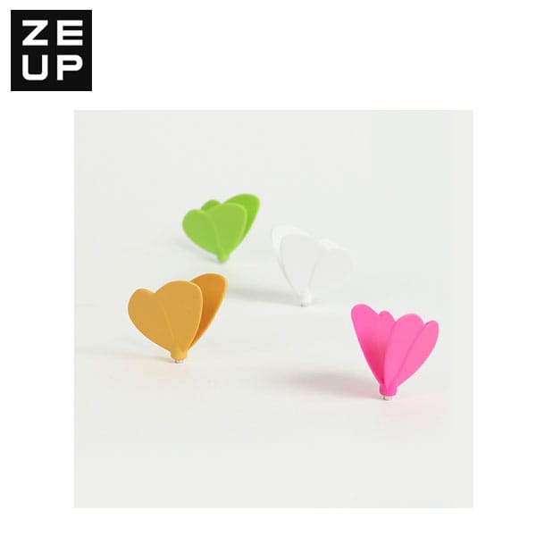 ZEUPズップ NABINABI　マグネット　4個入 チョウ型のマグネットです♪ NABINABIはチョウの形のマグネットです。 簡単なメモを貼り付けたり、スチール素材にインテリア小物として飾ることもできます。 ピンク、黄色、白、黄緑の明る...