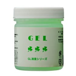 KJK GL消臭ゲル 180g GL-1005 　 狭い空間の消臭に最適の消臭剤♪ 日本原子力研究開発機構が先端技術(グラフト重合法)で開発した画期的な消臭剤を当社の技術で商品化したものです。悪臭成分を化学反応によって吸着し消臭します。香料...