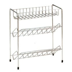 工房アイザワ ながしこもの 3段キャリアー　70195 シンプルな線材で造られた、収納用品♪ ながしこもの 主役を食うアミの脇役たち 同じ小道具といっても、流し周りの小物は、台所の主役ではありません。 しかし、流し小物の選択で、主婦の美意識...