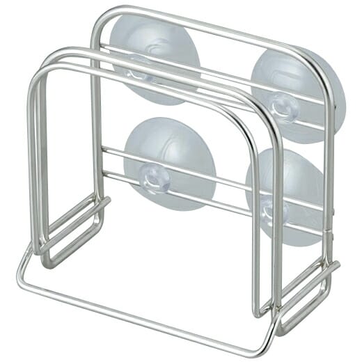 和平フレイズ SUIグート　壁面用まな板スタンド　SUI-6080 ステンレス水廻り用品シリーズ♪ ●壁側に吸盤で固定してまな板を立てられます。仕切り付でシートまな板もいっしょに立てられます サイズ 約W110×D65×H100mm 重量 ...