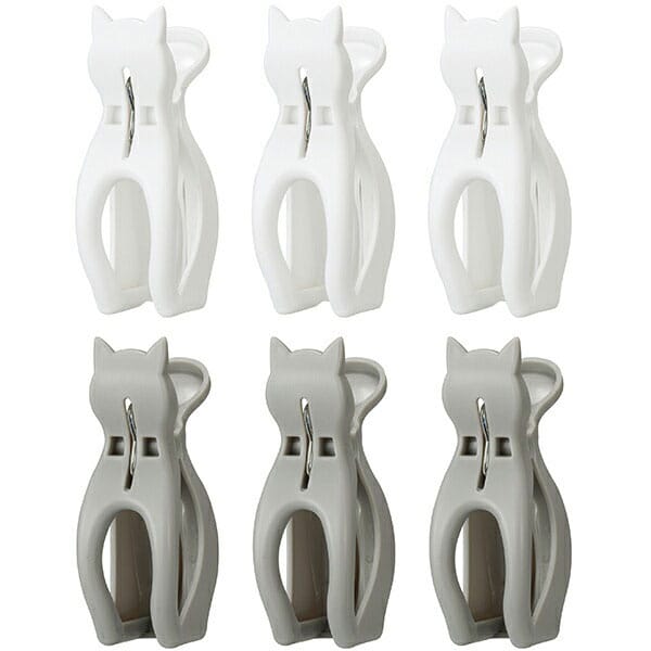 CBジャパン kogure　コグレ　猫竿ピンチ　6個入 しっぽがフックになる！見た目も楽しい猫竿ピンチ 家事の中でも面倒臭いお洗濯。 そんなお洗濯が少しでも楽しくなるように、猫の手もしっぽも借りられる「猫竿ピンチ」を開発しました。 サイズ ...