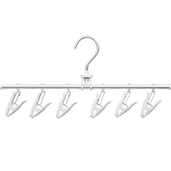 CBジャパン kogure　コグレ　小物干し直線ハンガー　6P マスク干しに便利！エコバッグも干しやすいスリム小物干しハンガー 毎日使うマスクを干すのにちょうど良いサイズの直線ハンガーが、洗濯先生シリーズに仲間入り！ ピンチの位置、向きも動...