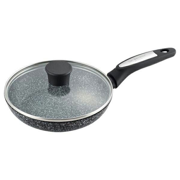 タマハシ 落合務　IH対応ベーネマーブルフライパン20cm　LB-182 離れが良いフッ素加工で簡単調理。 少量の炒め物に活躍する、小回りのきくサイズ。朝食やお弁当作りにも便利です。 サイズ 約366×208×100mm、深さ:40mm、底...