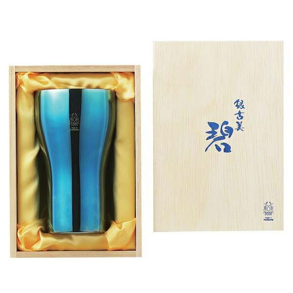 タマハシ 碧　銀古美18-8ステンレスW構造タンブラー　AO-05 おしゃれなタンブラーです。 職人技で徹底的に磨き込み、細部にまでこだわって作り上げました。 ※自然発色に付、同じ色になりませんのでご了承の程お願い申し上げます。 サイズ 約...