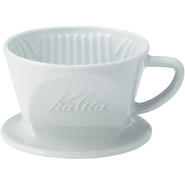 Kalita　カリタ HA　101　ドリッパー　01010 Kalitaと波佐見焼のコラボレーションから生まれたカリタ式三つ穴ドリッパー シャープに刻まれたリブ ドリッパーの内側に刻まれたリブ。角度をシャープにすることでドリッパーとフィルタ...