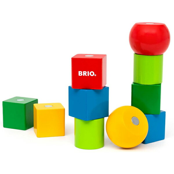 BRIO　ブリオ マグネット式カラーつみき　30435 バラエティにとんだ色と形のマグネット式カラーつみきで、楽しく遊びましょう。 このクラシックなつみきは、FSC&reg; (FSC-C133361) 認証ヨーロッパ産ブナ材で製造されてお...