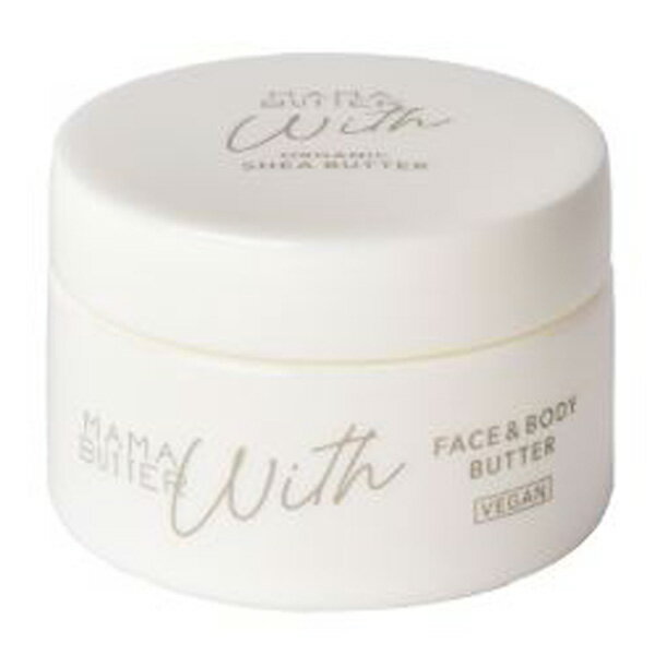 MAMA BUTTER ママバター ウィズ フェイス&ボディバター 25g 2007年の発売以来ロングセラー シアバター100%の全身用バーム 天然由来保湿成分オーガニックシアバターを100%使用。 乾燥が気になるあらゆるパーツにマルチお使...