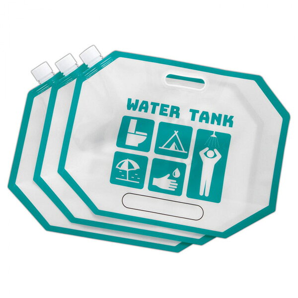 コモライフ コンパクトウォーターバッグ(3個入) 持ち運びに便利なウォーターバッグ 5L×3個入。コンパクトにたためるので、防災グッズの備えやレジャーに大活躍◎ 商品名 コモライフコンパクトウォーターバッグ(3個入) サイズ 約29×38×...