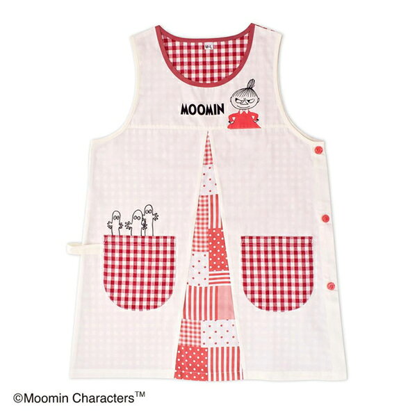 セントレディスMOOMIN ムーミン エプロン ギンガムチェック ST-IM0075 レッド チェック柄が可愛い機能的なキャラクターエプロンです おしゃれで機能的なエプロンです。タオルホルダーがついているので、急ぎ必要な時も、すぐに使用でき...