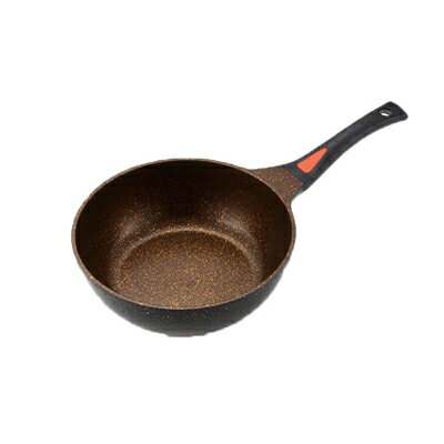 アイメディア IHゴールドマーブルフライパン　24cm深型 茹でたり、煮込んだりに便利な深型タイプの24cmフライパン。 ■焦げ付きにくく、汚れを落としやすいマーブルコート。 ■内面4層、外面3層のキズつきにくい多層コート。 ■IH対応 商...