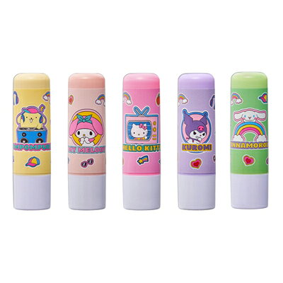 ピエラス ギュッとうるおうフルーツリップクリーム　3.5g×5本 サンリオ人気キャラクターがリップになって登場♪ ●キリトリ線入りだからお土産やプレゼントに最適です♪ ●ヒアルロン酸・ホホバオイル・シアバター・ビタミンEの4つのくちびるに嬉...