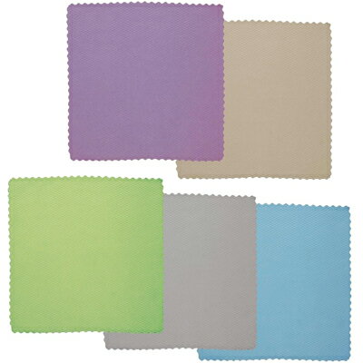 FINE　ファイン 拭き跡が残りにくいクロス　5色組　FIN-1133　 繊維落ちがなく拭き跡が残りにくい！ ◆マイクロファイバー生地で水分・水アカを拭きとり、ピカピカに！ ◆キッチン・水回り・家周りの他にカーナビやスマホの画面のあらゆる場...