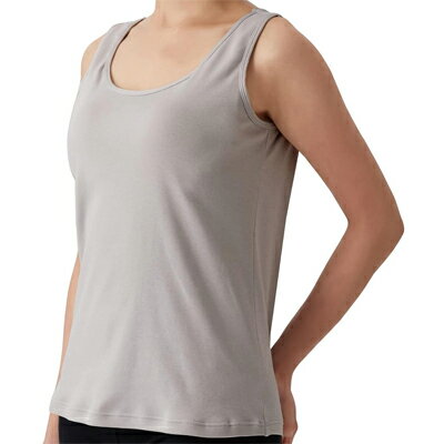 セルヴァン 綿100％スムース編ブラタンクトップ　グレー 綿100％素材を使用した肌触りの良いデイリー使いのブラ付きのタンクトップ。 ●身生地にソフトなスムース編みの綿素材を使用しているのでなめらかで 　やわらかな肌触りです。 ●吸水性の良...