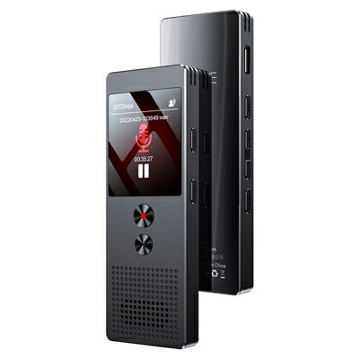 キヨラカ ワンタッチボイスレコーダー　ボイスDX 超小型でどこでも忍ばせてワンタッチ操作で録音＆再生可能！ ＊1.33インチのカラー画面で重厚感のあるスタイリッシュなデザイン！ ＊お手持ちのスマホとBluetooth接続すれば通話内容も録音...