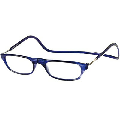 オーケー光学 clic　クリック　レギュラー　ブルー　BL 首にかけておける老眼鏡 ●フレームに埋め込まれた磁石でメガネの掛け外しを行い、 　首にかけておける老眼鏡です。 ※当商品はフレーム中央部に磁石を使用しています。 　ペースメーカー、...