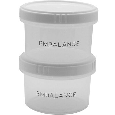 EMBALANC エンバランス ラウンドコンテナ XS 130ml×2P ホワイト 12210 フタをずらせば、電子レンジOK！ ■野菜などの新鮮さを保ち、栄養素の減少を抑えます。 ■薬味・サプリメント・薬などの小さな物の保存に便利な丸型容...
