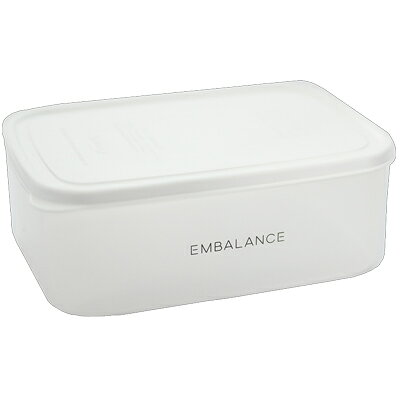 EMBALANC エンバランス レクタングルコンテナ XL 2100ml ザルなし ホワイト T12224 フタをはずせば電子レンジOK！ ■野菜などの新鮮さを保ち、栄養素の減少を抑えます。 ■使いやすく、冷蔵庫の収納にも便利な角型容器。 ...