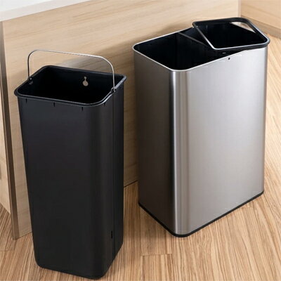 EKO エコノヴァセンサービン 35L+30L MMT EK9578-35L+30L-MMT シルバー センサー式自動開閉で手を触れずに衛生的 Point.1｜手を触れず衛生的！センサー自動開閉 高性能センサーが感知してフタが自動でオープン...