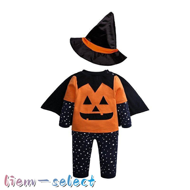 ベビーハロウィン かぼちゃコスチューム 子供用 コスプ ベビーハロウィン かぼちゃコスチューム 子供用 コスプレ 3点セット 帽子 かぼちゃカバー ロンパース 仮装 学校 幼稚園 男の子 キッズ 注意事項 ※サイズは1-3cm誤差があります...