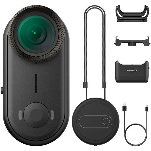 【超軽量・親指サイズ】AKASO Keychain3はわずか45gの超軽量ボディで、従来のアクションカメラでは撮れなかったユニークなアングルやクリエイティブな視点が、どこにでもクリップするだけで簡単に撮影できます。 【美しい4K・ハンズフリ...