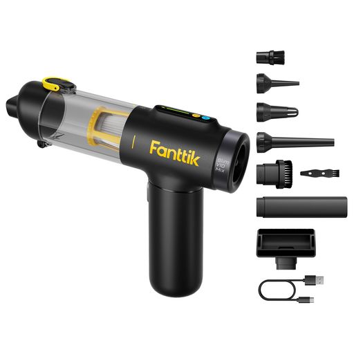 4-in-1多機能車用掃除機: Fanttik Slim V10 Mixハンディ掃除機は、車や事務室の掃除向けの多目的掃除機です。車のシートや隙間などの狭い場所に届きやすく掃除できるさまざまなアタッチメントが含まれています スマートLED表...