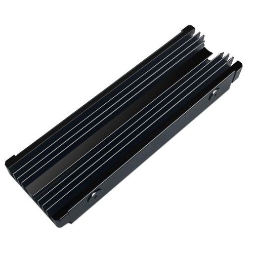片面または両面用のパッシブヒートシンク(両側のチップ)NVME M.2 SSD、22x80mm M.2 NVME SSDまたはSATA M.2 SSDに適合 ヒートシンク設計:溝設計により、放熱面積が大幅に増加します。 アルミニウム合金材料...