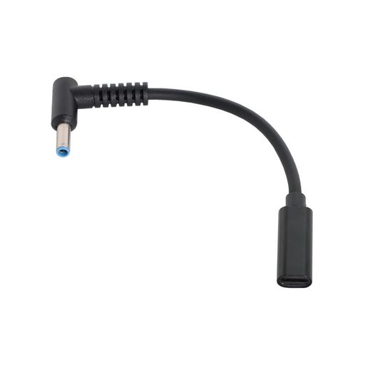 Type C USB-C メス入力 - DC 4.5 x 3.0mm Power PD充電ケーブル HPノートパソコン18-20V用 長さ:0.2m 注意:HPノートパソコンにのみ適合します。 Type-Cメス端にPDエミュレータートリガー...