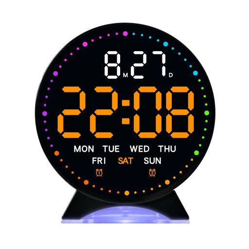 ・🕒画面のすべてを見て、情報がそろっています:時間、曜日、日付、秒針の拍働は画面とはっきり表示して、任意の操作を必要としないで、すべての情報は一目瞭然で、あなたの効率的な時間の管理を助けます。 ・🕒画面のすべ...