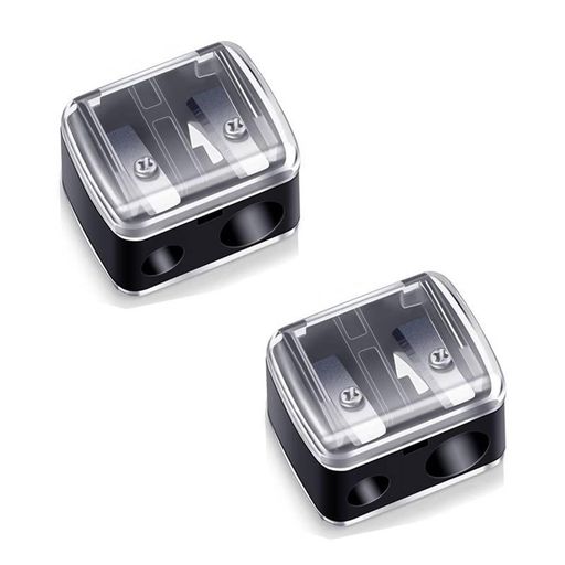 【セット内容】鉛筆削り2個入、サイズ:3.5cm*2.8cm*2.5cm、色:ブラック、孔径:12/8MM、製品材質:プラスチック/マンガン鋼刃。 【優れた素材】良質なプラスチック材料で作られており、丈夫で耐久性があり、壊れにくく、長時間使...