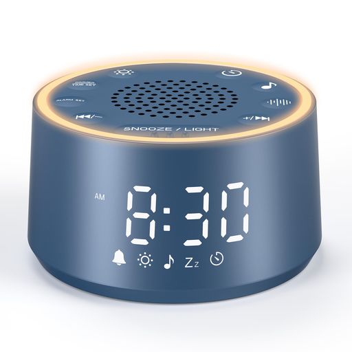 👍【1台4役、おしゃれな多機能目覚まし時計】Dreamegg D1 Novaはホワイトノイズマシン、デジタル時計、目覚まし、ナイトライトの4つの機能を1つに集約した多機能な置き時計です。ベッドサイドや枕元に置きやすい小型サイ...