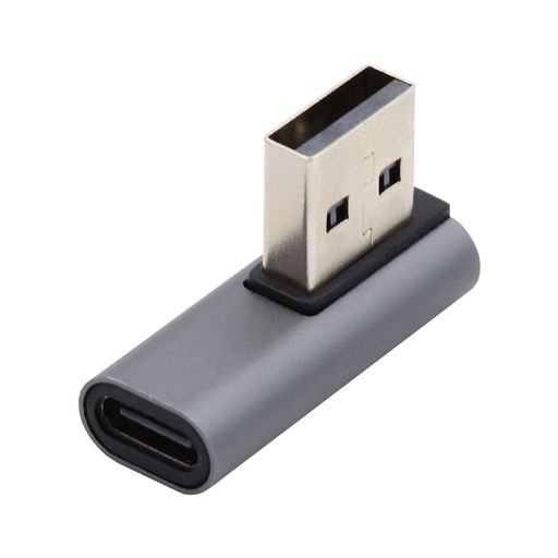 Type Cコネクタは90度の角度を付けたタイプです。最大10Gbpsのデータ転送をサポートします。 アダプターは USB 3.0 データと電力のみを転送します。 USB-C ビデオ/オーディオおよびその他のアダプターを USB 3.0 に...