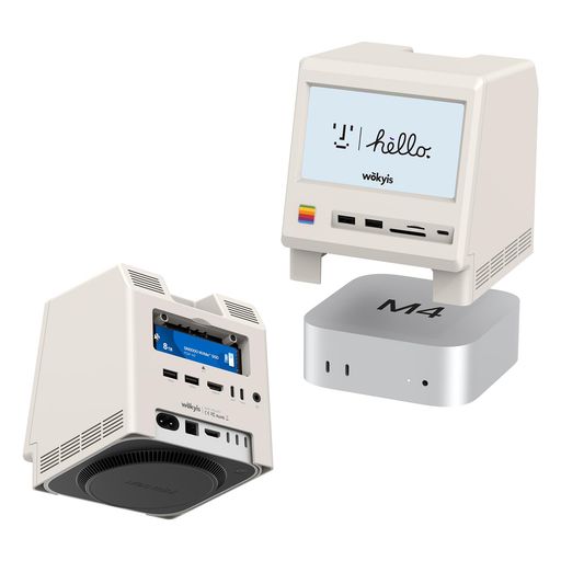 レトロなデザインと最新技術を融合:クラシックなMacintoshを彷彿とさせるデザインと、現代の最新技術を兼ね備えたMac mini用ドック。単なるドック以上の存在であり、あなたのデスクトップ環境を劇的に向上させるパワフルな生産性向上ツール...
