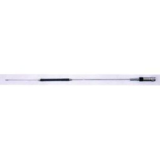 全長:0.67m●重量:140g 利得:2.15dBi(430MHz)●耐入力:100WFM(合計) インピーダンス:50Ω●VSWR:1.5以下●接栓:M-P 形式:1/4λ(144MHz)、1/2λノンラジアル(430MHz) 空中線型...