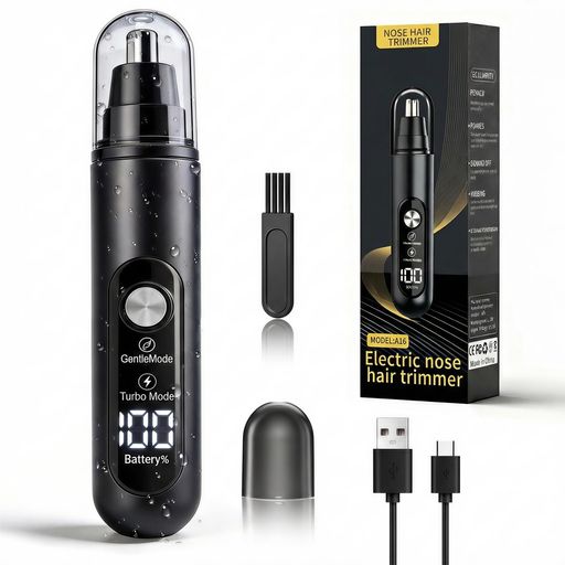 鼻毛耳毛カッター、眉毛整形、髭剃りうぶげ LED電源表示とCタイプ充電: 過電圧と短絡保護機能を備えたC型充電ポートにより、使用時の安全性が向上します。急速充電に対応し、約2時間でフル充電できます。デジタルLEDディスプレイを搭載し、バッテ...