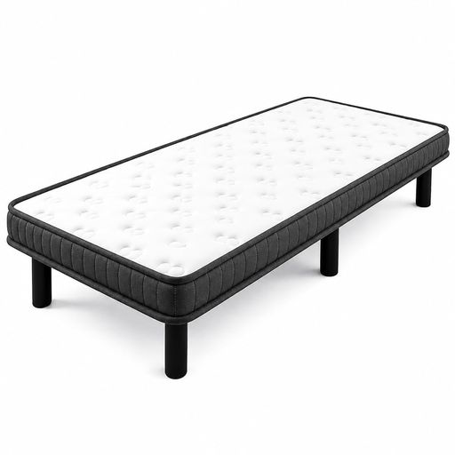 【一体型デザインで設置もすっきり】マットレスとベッドを組み合わせた一体型設計で、フレーム選びの手間を軽減。シンプルなデザインで寝室に馴染みやすく、新生活や一人暮らしのベッドとしても使いやすい仕様です 【しっかり支える安定感のある寝心地】身体...