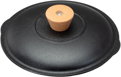 スキレット料理 サイズ(約):幅19x奥19.8x高5.5cm 本体重量(約):0.766kg 素材・材質: 本体/鉄鋳物(シリコン樹脂焼付塗装)、つまみ/天然木 生産国:中国 電子レンジ・オーブン・食洗器使用不可