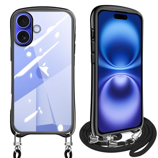 【曲線美&amp;おしゃれ】滑らかな曲線美、今までにない持ちやすさ。iPhone17を美しく守る、耐衝撃 スマホケース。 側面全体がなめらかにラウンドした持ちやすいデザイン。 【ストラップホール付き、便利と安心】シリコンケースには首から下げ...