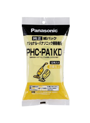 メーカー型番: PHC-PA1KD 入り数:12枚 脱臭・防臭:防臭加工 適応機種 HC-RK1、MX1、MX3、V101、CR10、R40P、R50P、R51P、R60P、R1500M、R1600、R2500T、R2600、R2800、R...
