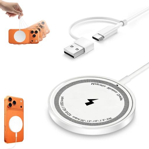 【Qi 認証 15W 急速充電】FOYOU マグセーフ充電器 ワイヤレス充電器!MagSafe 対応の iPhone 充電器として、端末にピタッと吸着し、スムーズなワイヤレス充電を行えます。わずか 2.5 時間で iPhone がフル充電、...