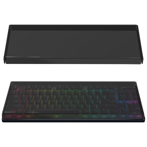 多くの有線 80% コンパクト 87 キー テンキーレス TKL キーボードと互換性があり、すべてのキーボード キーをカバーします。フル キーボード用ではありません。 普通な素材により、アクリルキーボードカバーは強度と耐久性に優れています。...