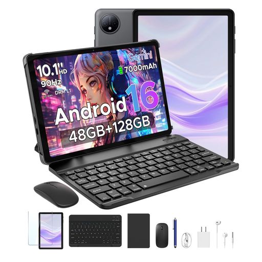 🔥【最新Android16+Gemini AI 2.0・スマート操作】この android タブレット(android16 タブレット)は、動作のスムーズさと省電力性能を両立。Gemini AI 2.0が音声入力・翻訳・文章...