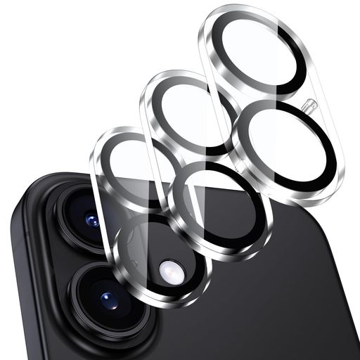 【対応機種】iPhone16/16 Plus専用カメラ保護フィルム。セット内容:レンズフィルム*3枚。 【360°全面保護・飛散防止設計】iPhone16・iPhone 16 Plusの2眼レンズだけでなく、四角い台座までしっかりカバーする...