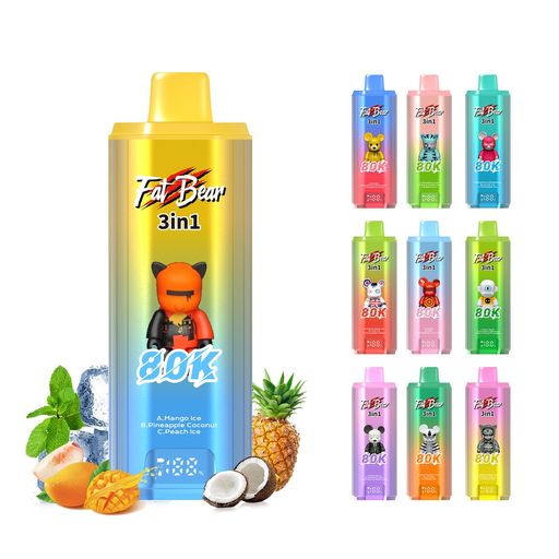 【約80000パフの大容量】 使い捨て 電子たばこAivono エイム ファット ベアは80000パフを誇る大容量デザインで、長時間にわたって心地よいベイプ体験を提供します。頻繁な交換を省け、安心に使用が可能です。禁煙グッズとして日常使いや...