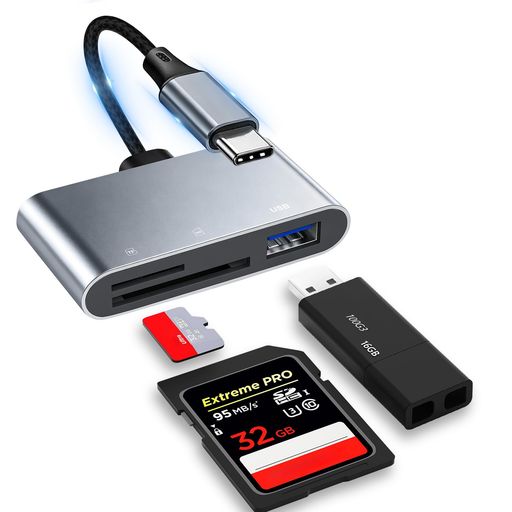 【3in1多機能・これ1台で完結】 SDカード・TF(microSD)・USBポートを搭載した3in1設計。デジタルカメラ、ドローン、ドライブレコーダーなどのデータを簡単に読み込み可能。さらにUSBメモリやキーボード、マウスなどの接続にも対...