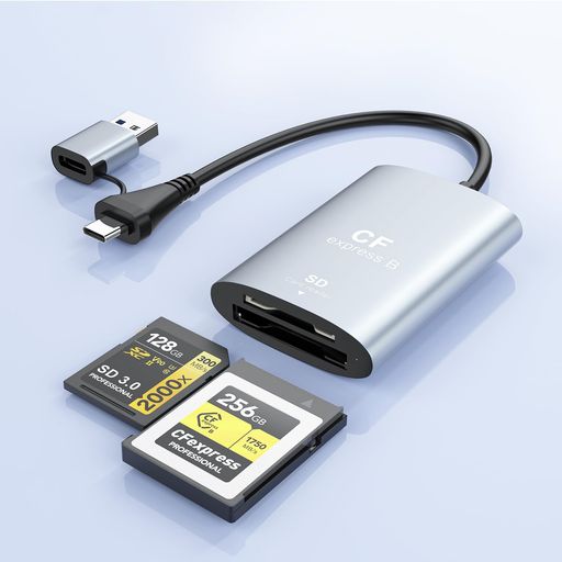 【CFexpress カード用の 10 Gbps超高速データ転送】USB 3.1 Gen2テクノロジーを搭載したこのCFカードリーダーは、最大10Gbpsの超高速データ転送速度を保証します。JPEG、RAWなどの標準的な写真形式、H.264...