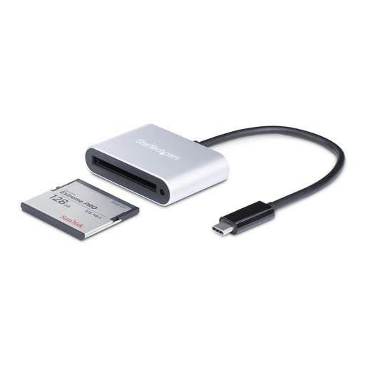 USB-C接続カードリーダー:パソコンのUSB Type-Cポート経由でC-Fast 2.0カードにアクセス可能。1x CFastデータ&amp;電源コンボ(7+17ピン)ポート搭載。USB 3.2 Gen 1(5Gbps)。CFast 2...