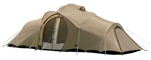素材:(フライ)ポリエステル75d、(インナー)T/C(入口部のみポリエステル75d)(耐水圧1800mm)、(グランドシート)ポリエステル210d(耐水圧1800mm) サイズ:285(横幅)x200(高さ)x270cm(奥行) 重量:フ...